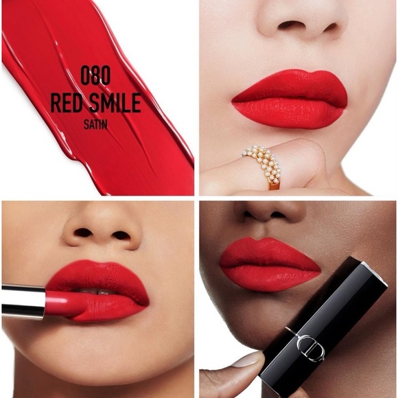 Dior | Makeup | Dior Rouge Lipstick In 80 Red Smile | Poshmark